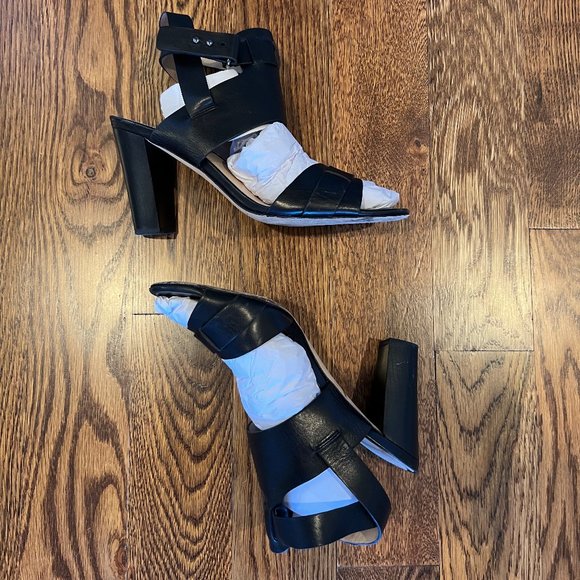 Via Spiga | Shoes | Via Spiga Strappy Black Leather High Heel Sandals | Poshmark